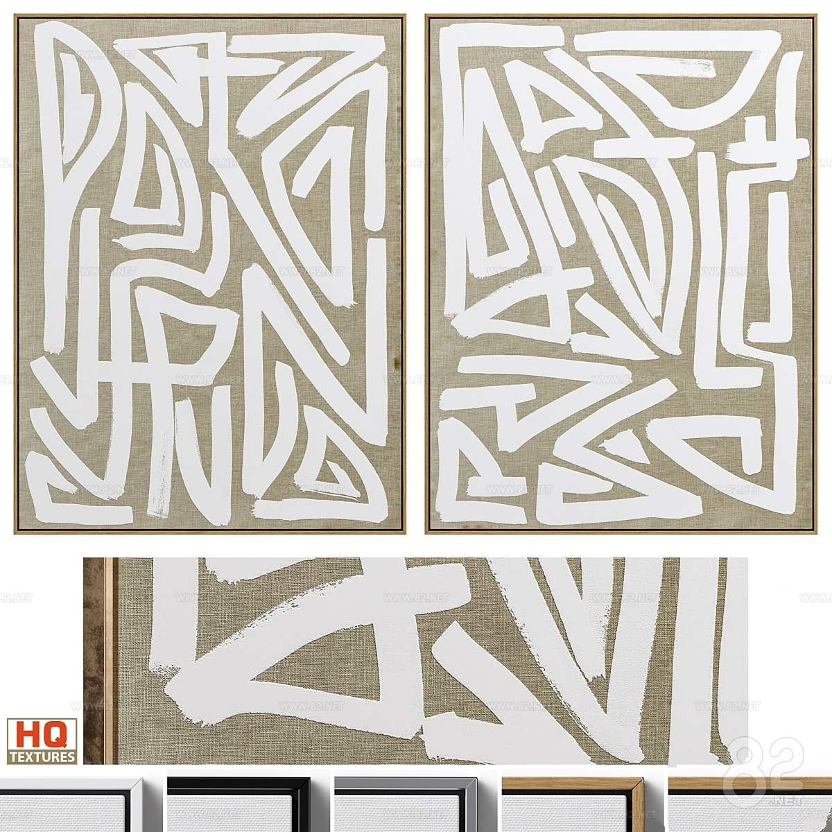 Large medieval abstract neutral wall art C- 446 download | 3Ds Max(.max ...