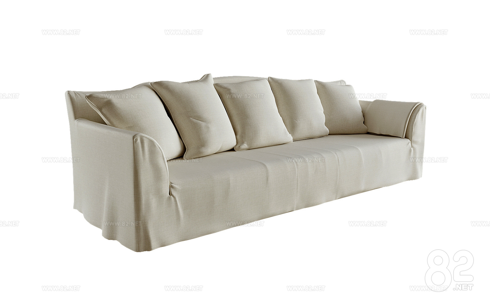 Wabi-sabi Style Three-person Sofa download | 3Ds Max(.max) - 82Models
