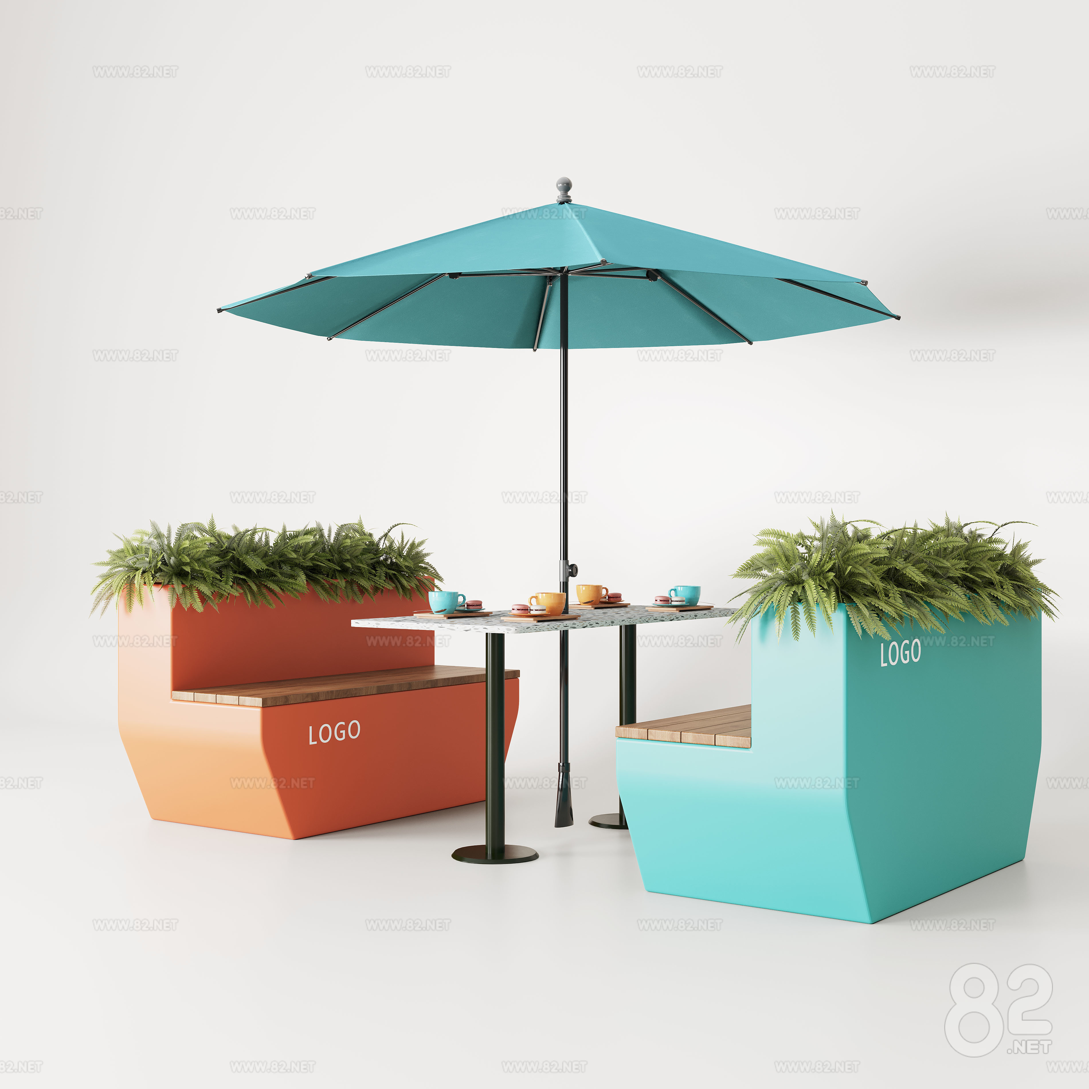 Modern Outdoor Card Seat Commercial Card Seat Umbrella Seat download ...