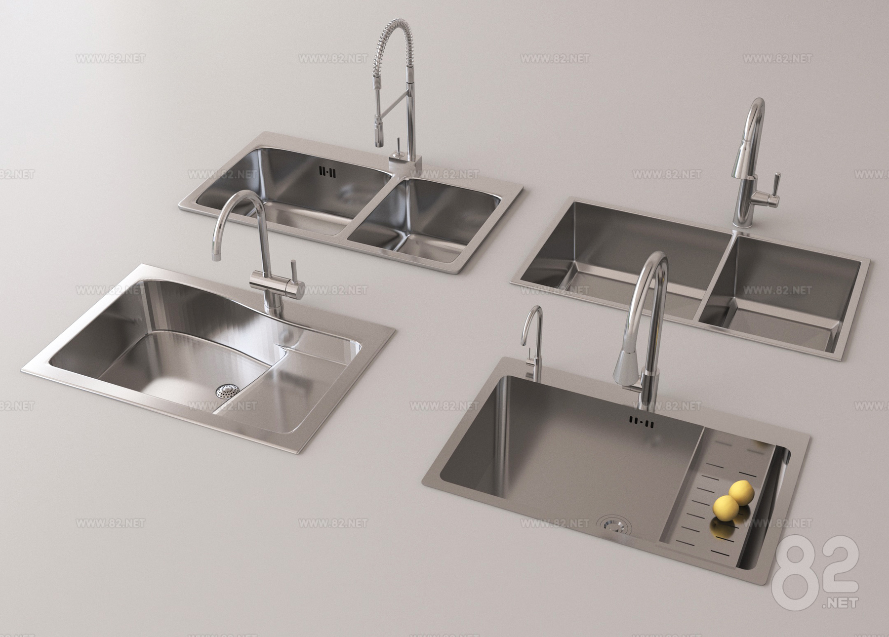 Modern sink stainless steel sink dish washing basin download | SketchUp ...