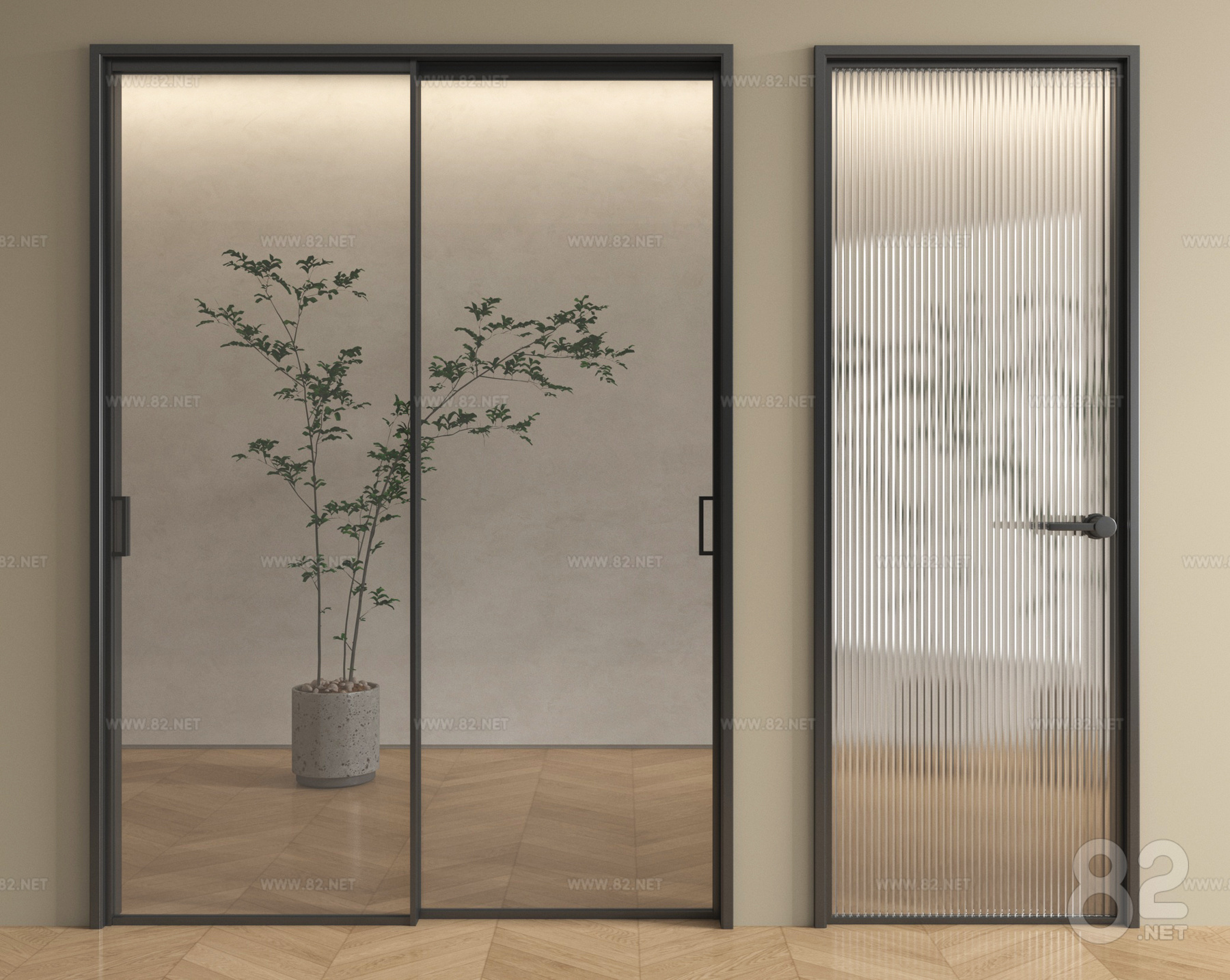Modern glass door sliding door sliding door single door balcony door ...