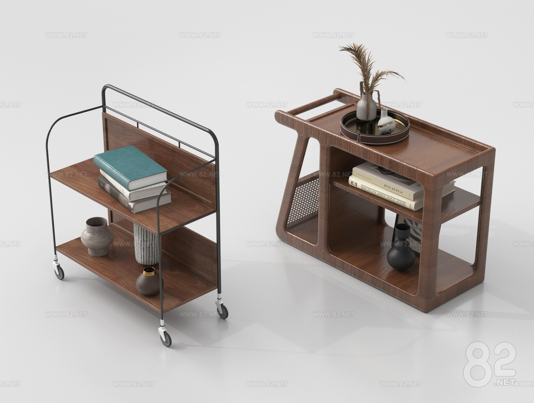 Neo-Chinese Style Trolley Side Trolley download | 3Ds Max(.max) - 82Models