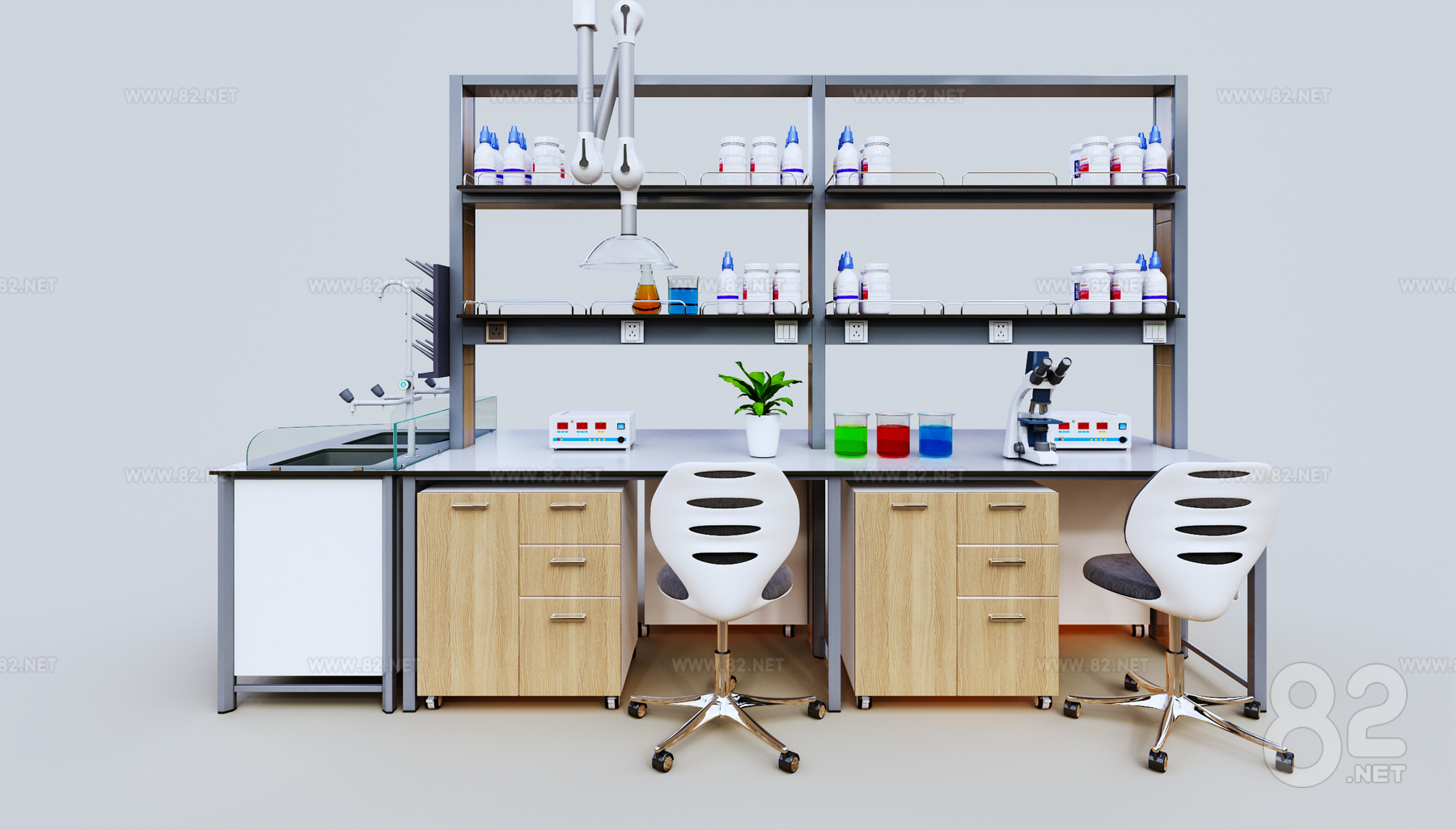 modern experimental bench laboratory download | 3Ds Max(.max) - 82Models