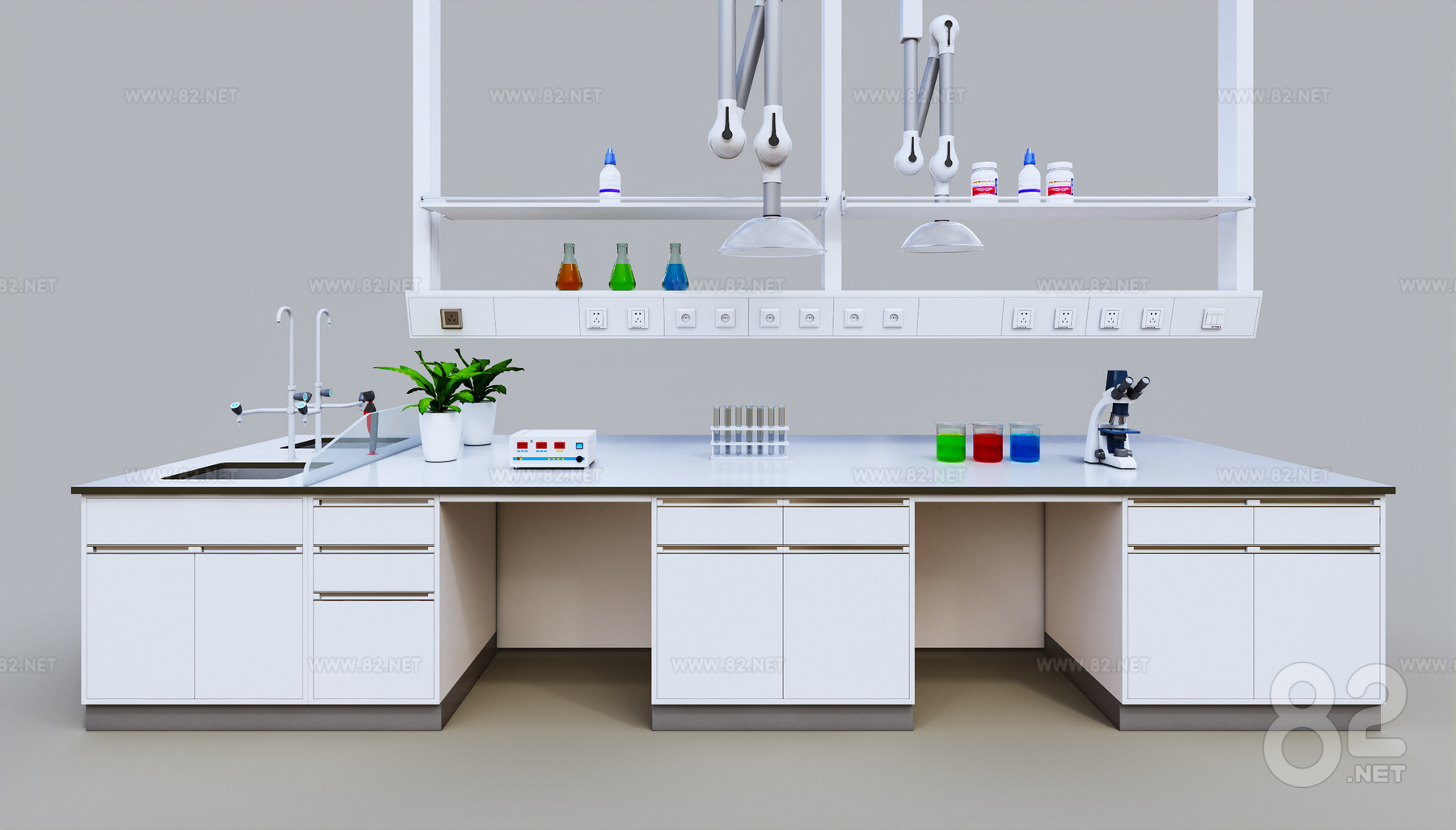 Modern laboratory download | 3Ds Max(.max) - 82Models