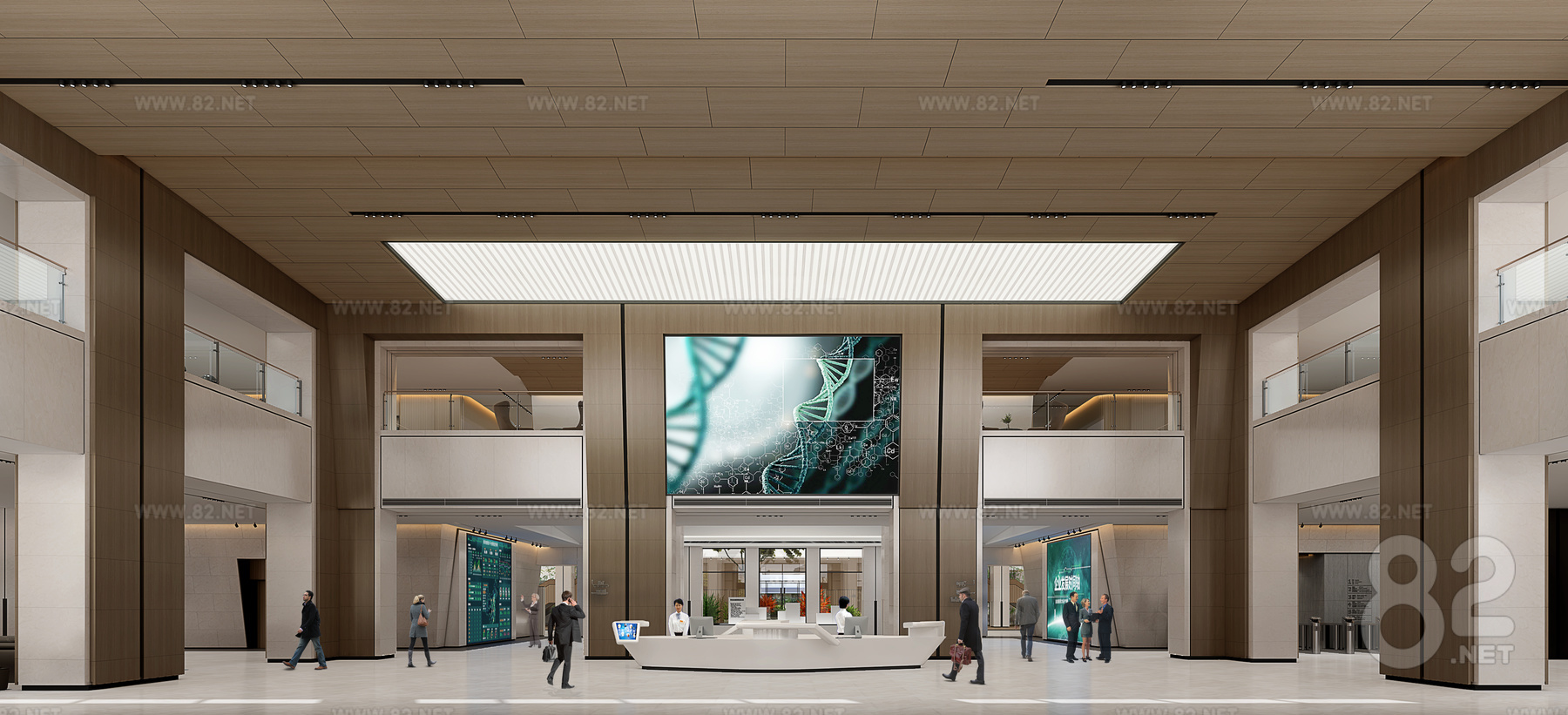 Modern Business Hall Office download | 3Ds Max(.max) - 82Models