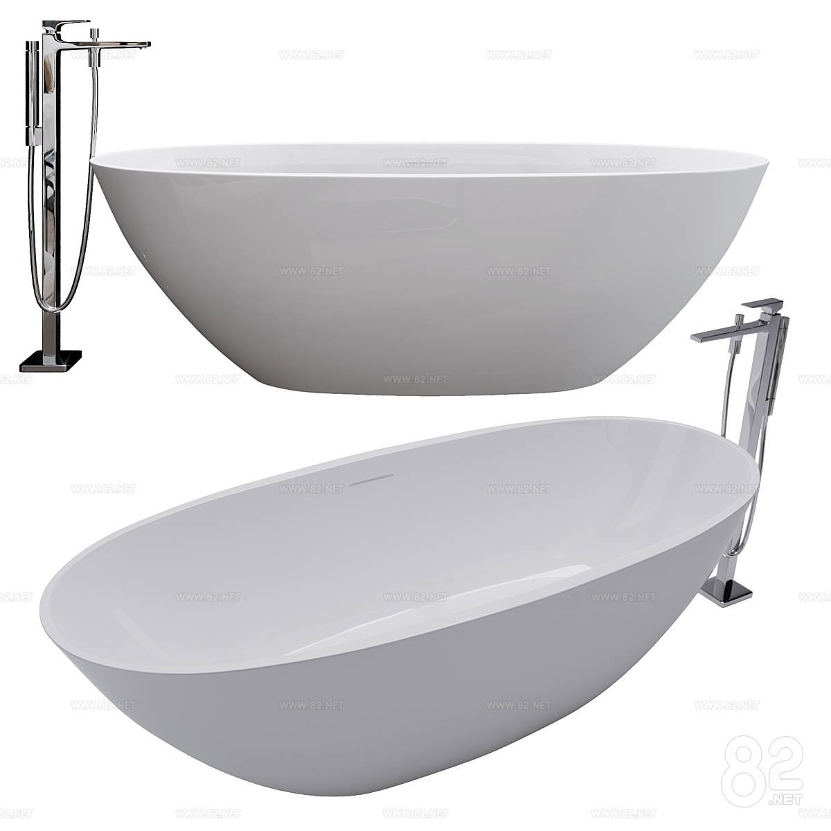 Freestanding Bathtub Wila I Marmorin download | 3Ds Max(.max) - 82Models