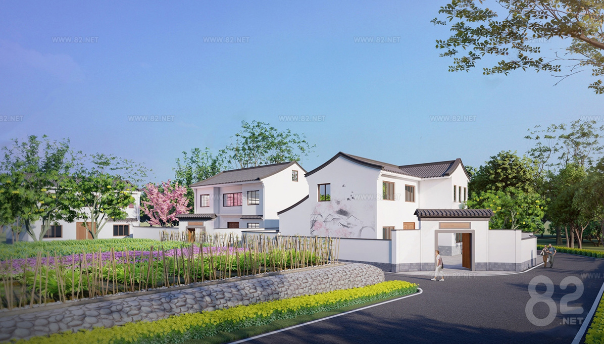 Chinese-style rural houses, rural courtyards, Huizhou architecture ...