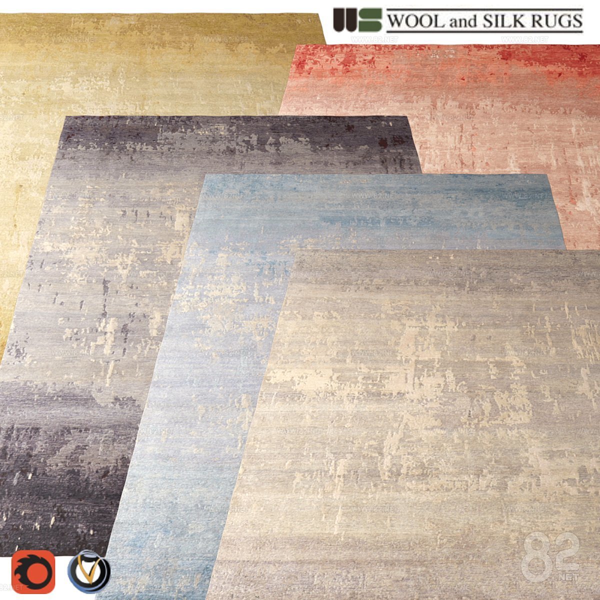 Carpet Wool & Silk (Gravure Printing) 2000x 2500(5 Colors) download ...