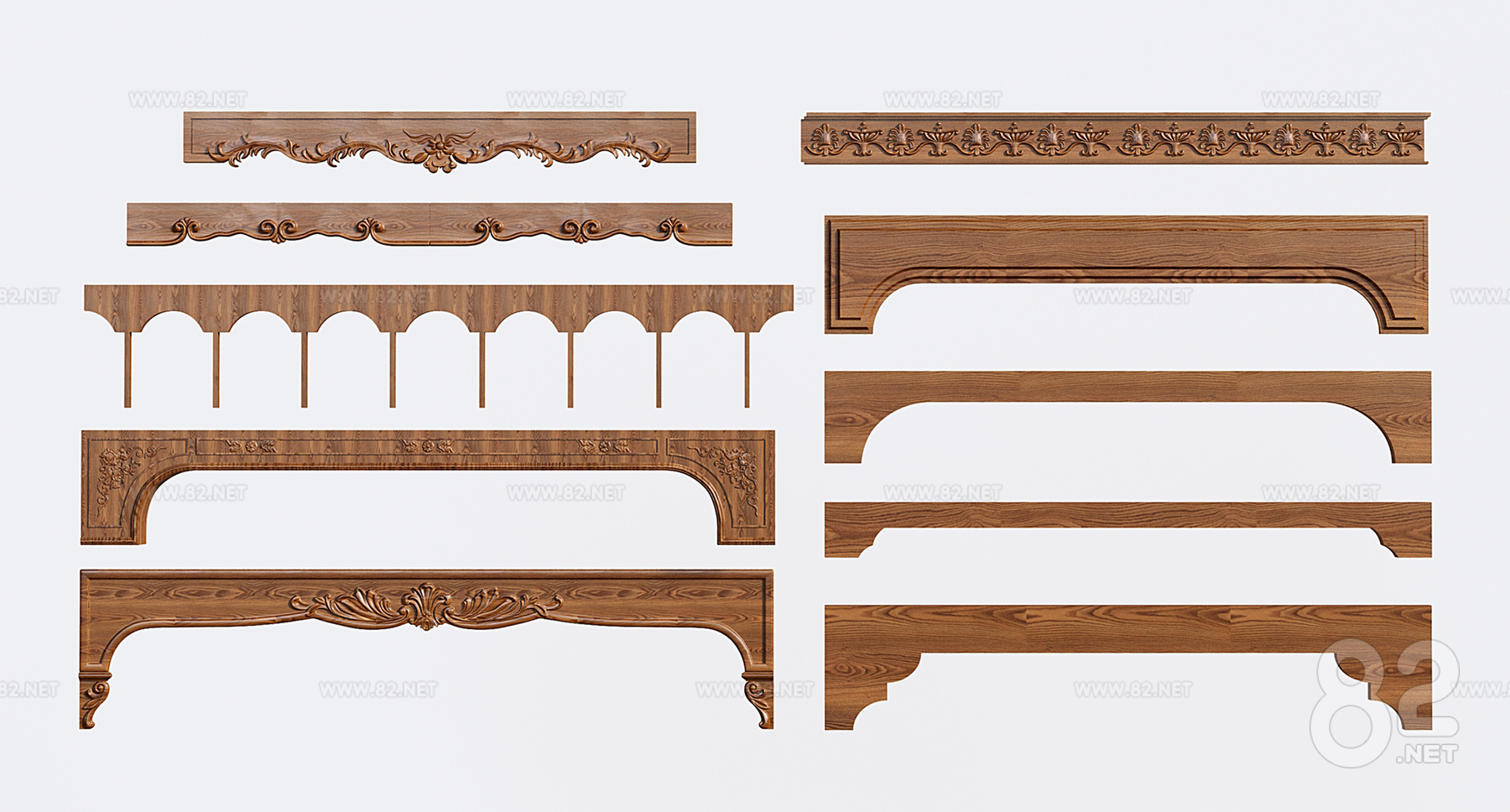 Fascia Board Door Lintel Hanging Carved Plate Pass Angle Flower Carved Waist Line European Skirt ...