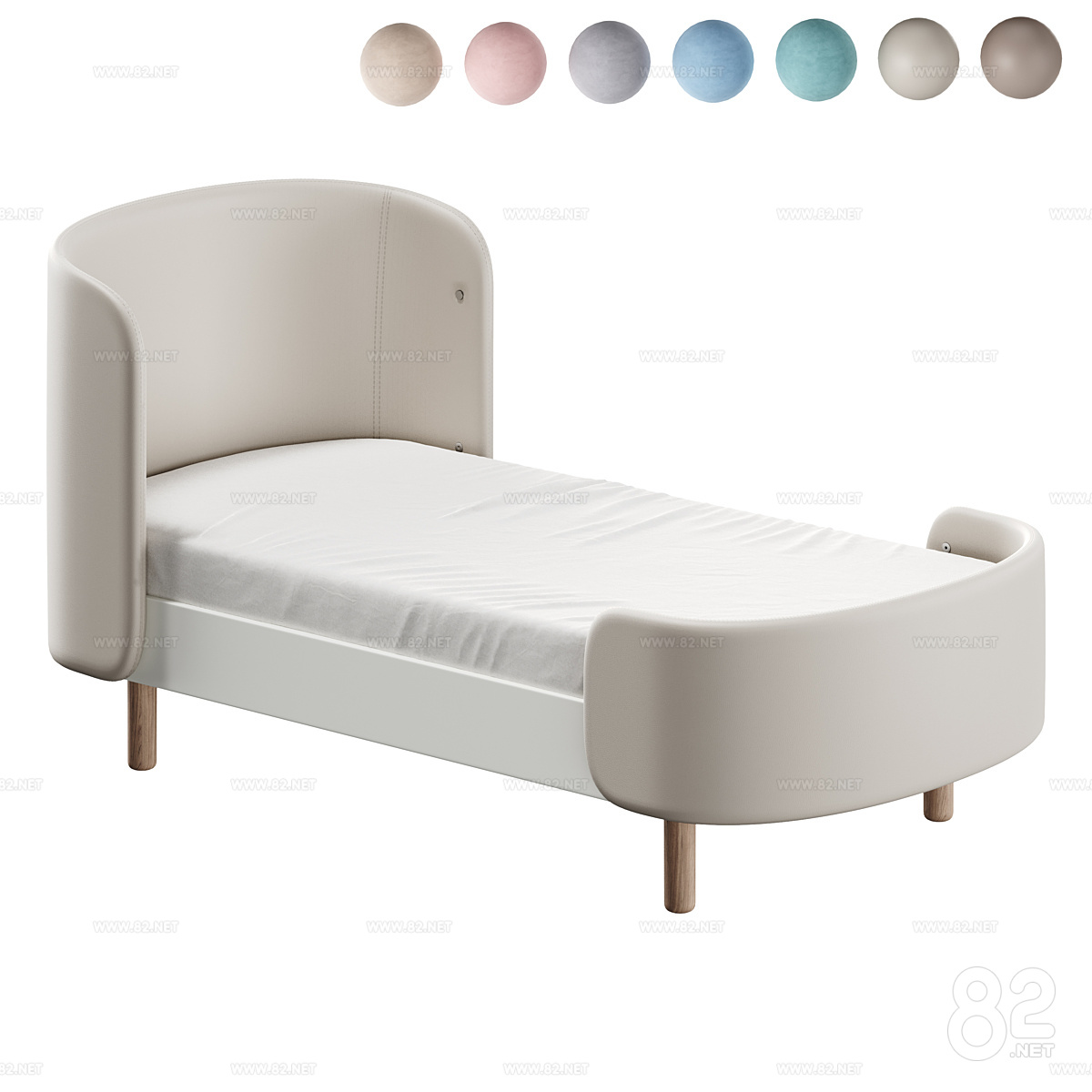 Modern Simple Single Bed Single Bed Simple Bed kids Bed download | 3Ds ...