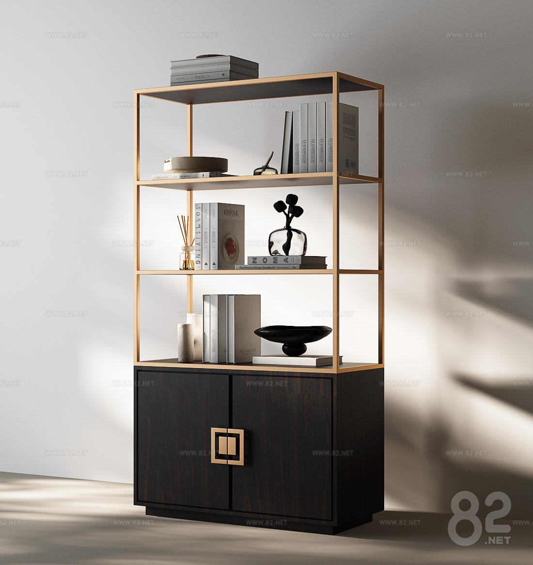 Song's Bookcase Neo-Chinese Style Bookcase Song's Affordable Luxury ...