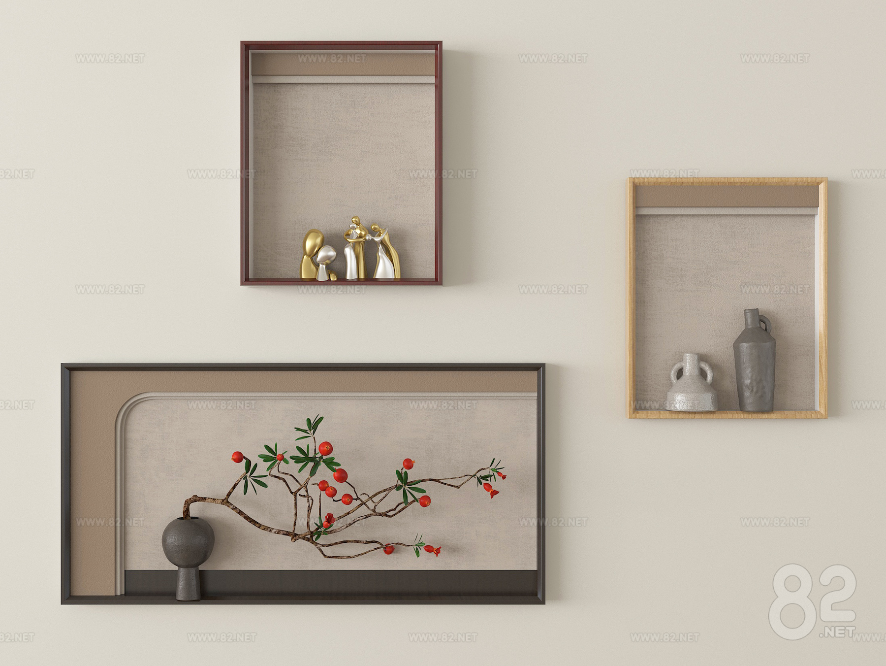Silent Wall Decorations Pendant Three-dimensional Wall Decorations ...