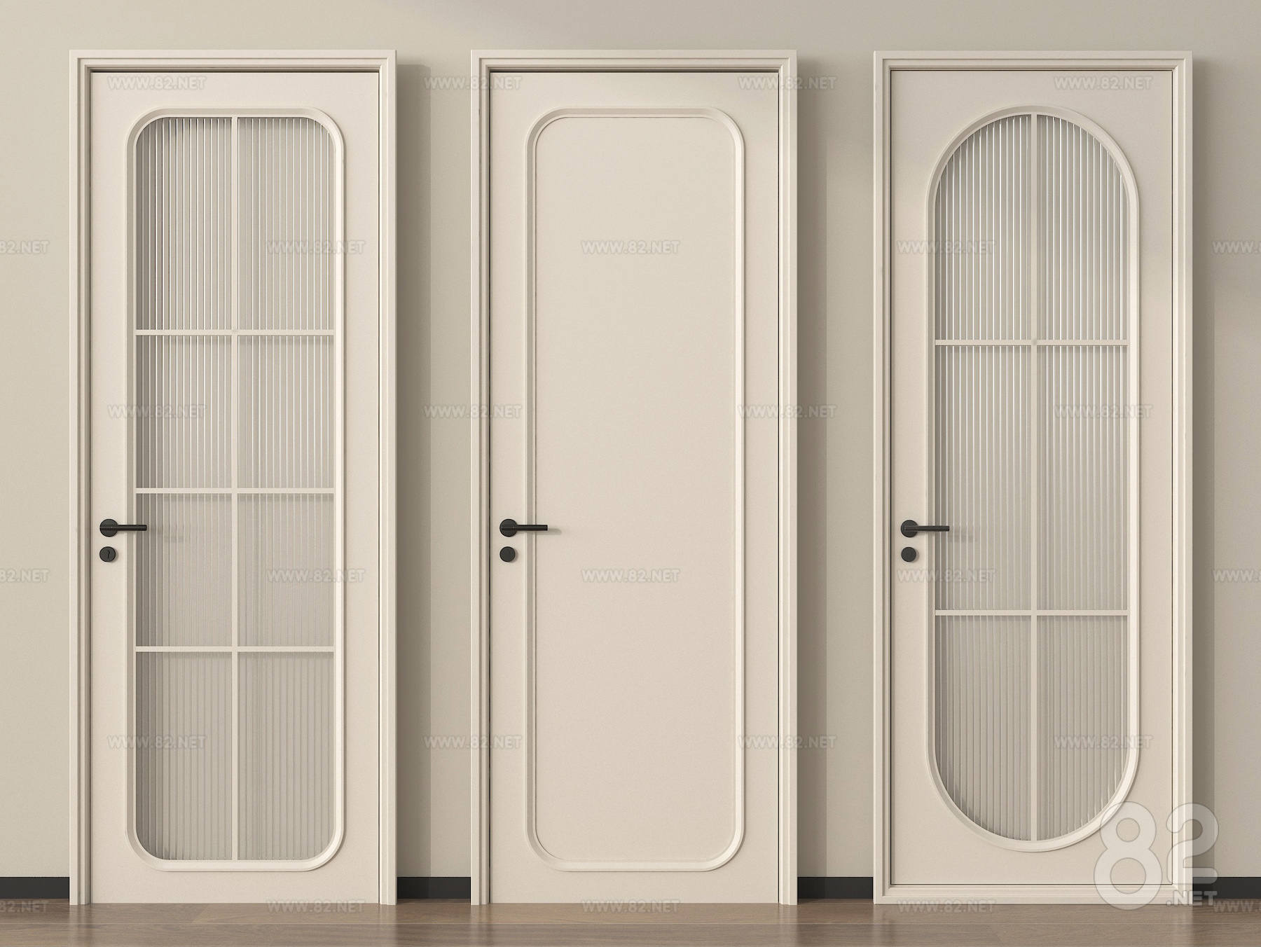 French Single Door Glass Door Bedroom Door Kitchen Door Bathroom Door ...