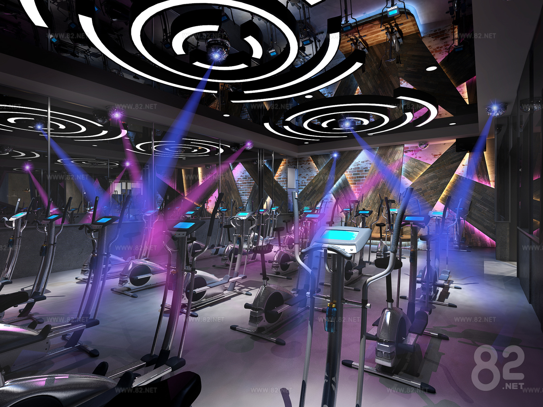 Modern Industrial Wind Spinning Gym Fitness Equipment Bicycle download ...