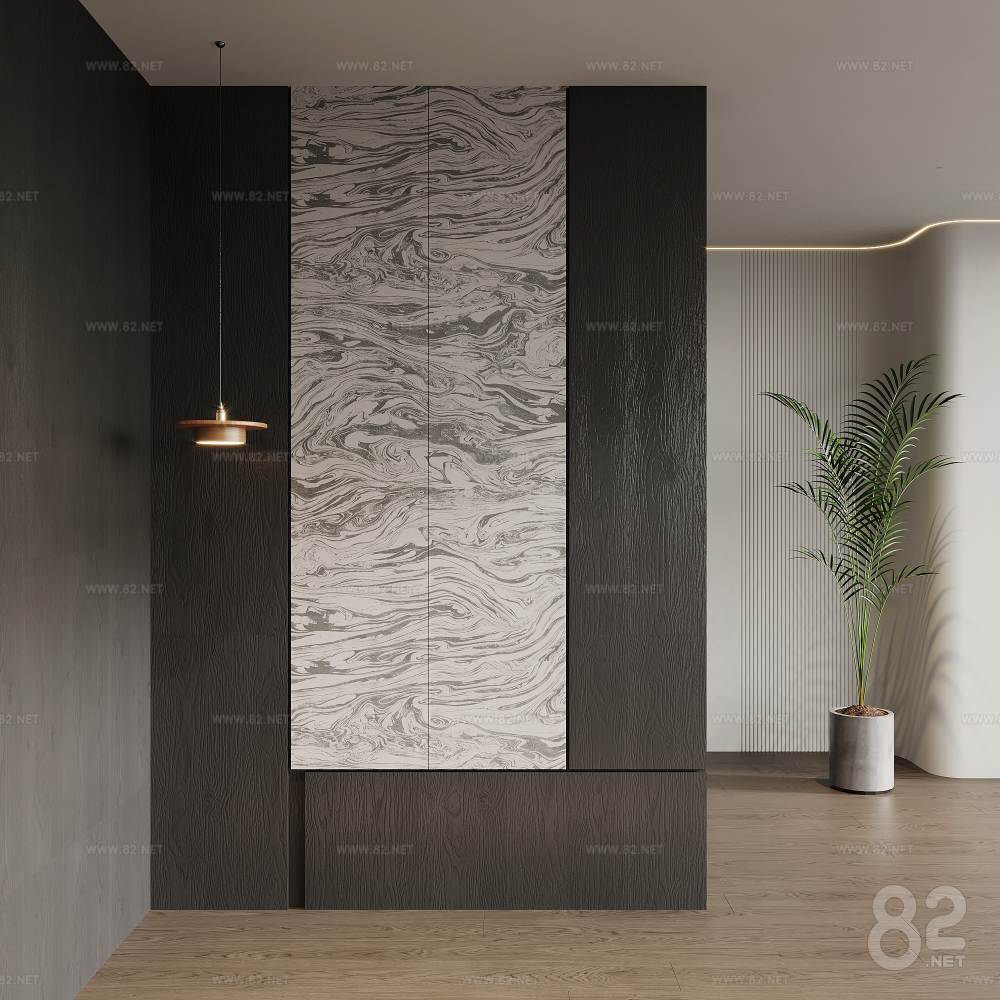 Modern Italian porch partition Wall download | SketchUp(.skp) - 82Models