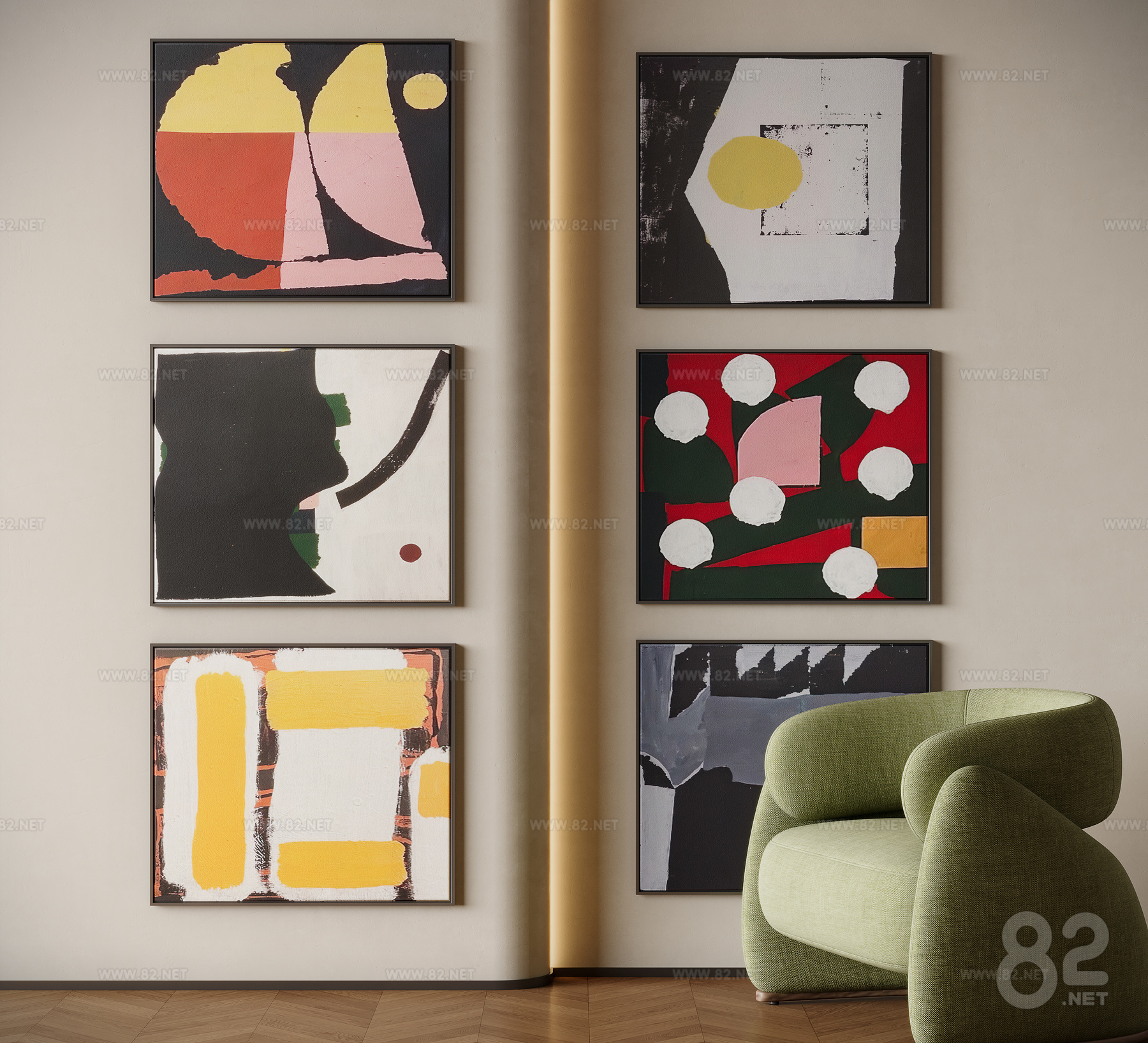 Modern Middle Ancient Decorative Hanging Paintings download | 3Ds Max ...