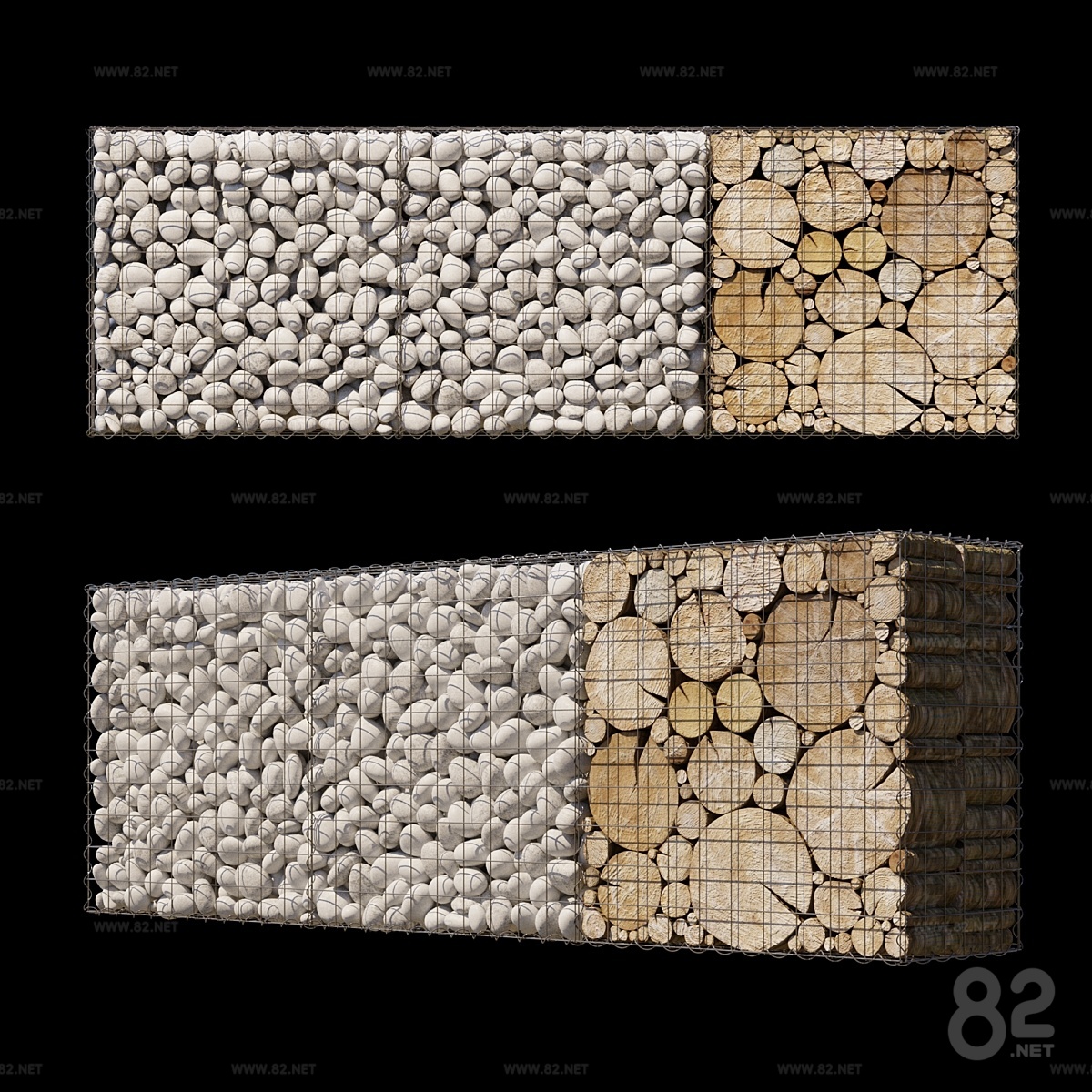 Wooden gabion cage 5 download | 3Ds Max(.max) - 82Models