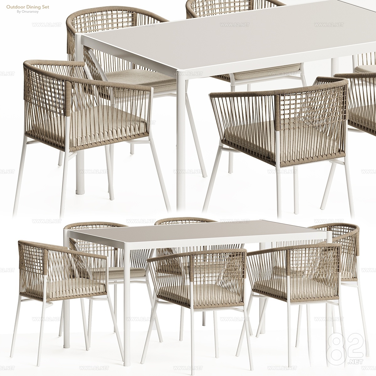 IKEA-Segron Dining Chair Dining Table Set download | 3Ds Max(.max) - 82Models
