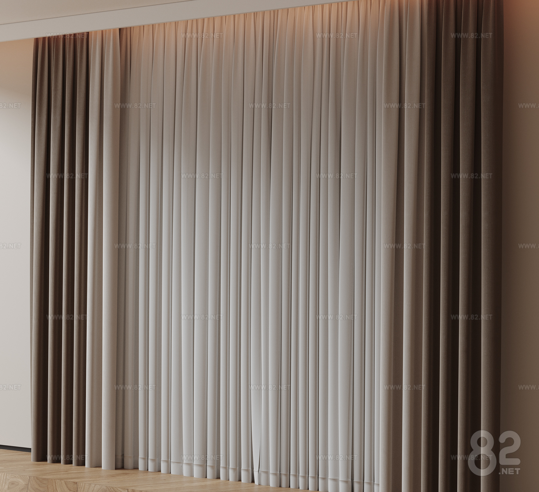 Modern Universal Curtain Middle Ancient Cloth Curtain Screen Curtain ...