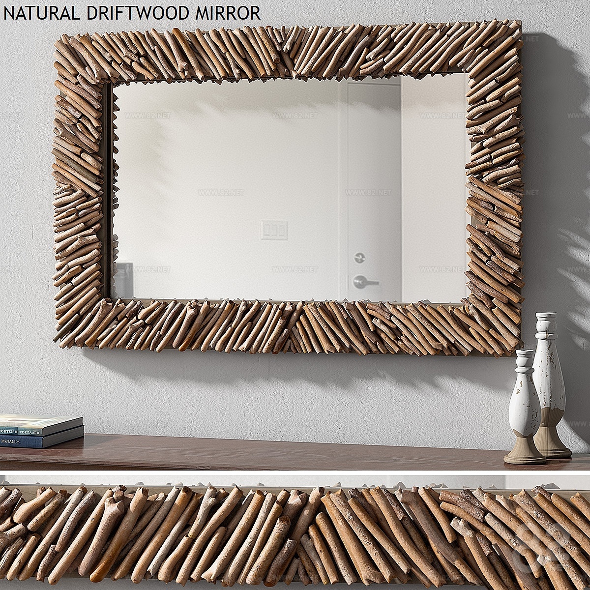 Ceramic Art House Natural Floating Wood Mirror download | 3Ds Max(.max ...