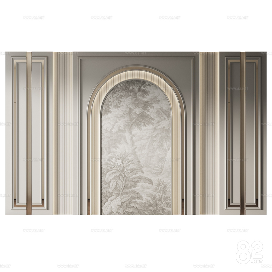 Modern Wall download 3D Model | 3Ds Max(.max) - 82Models