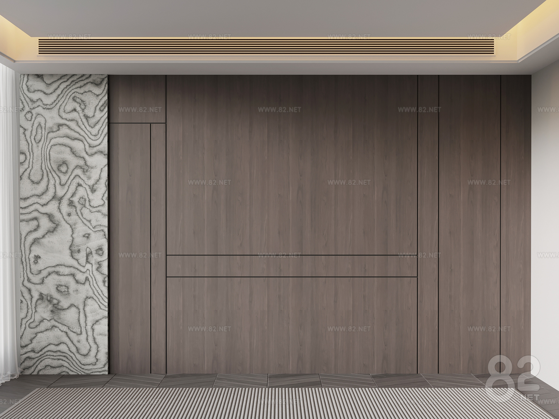 Modern Italian Wall Bedside background wall download | 3Ds Max(.max ...