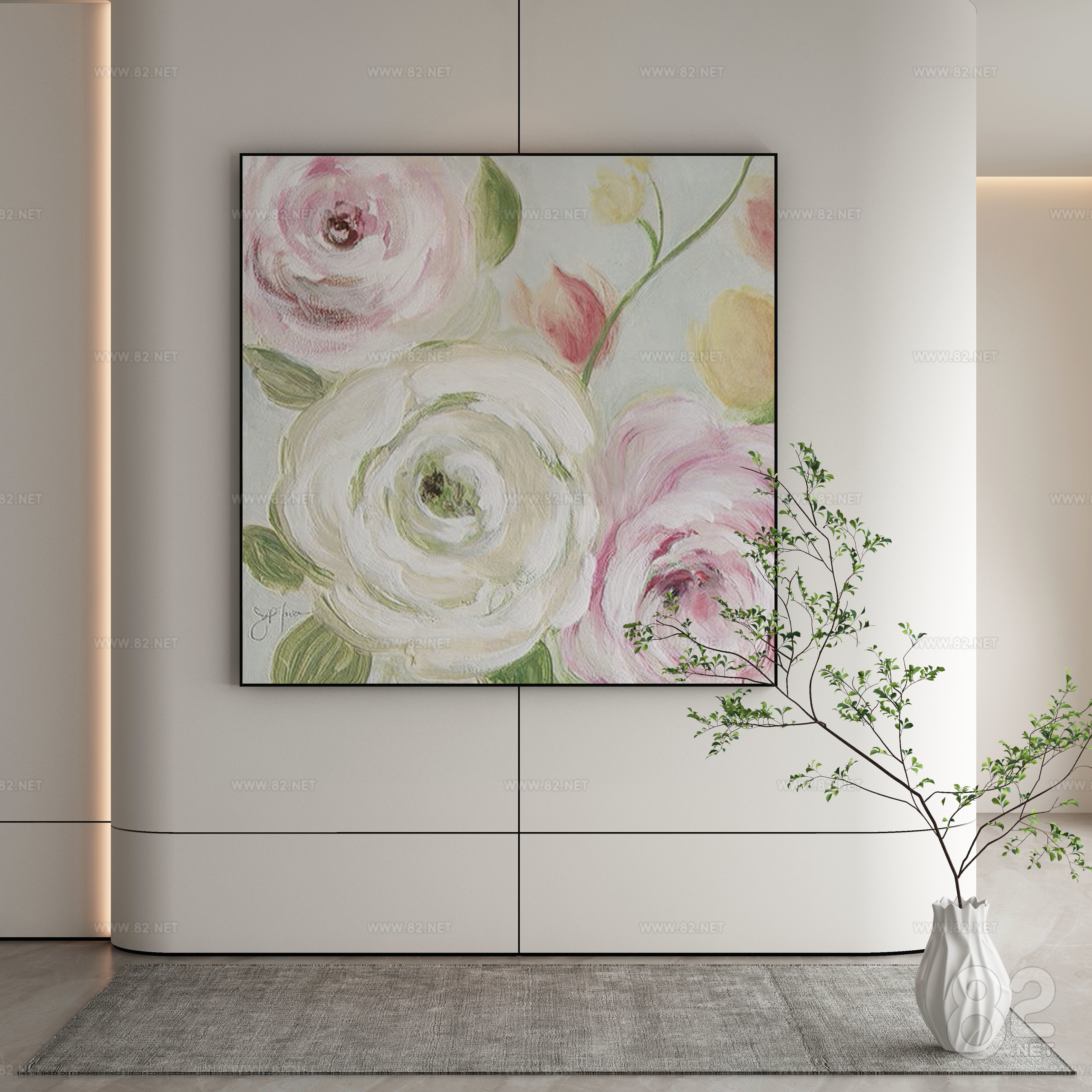 Modern Decorative Painting Hanging Painting download | 3Ds Max(.max ...