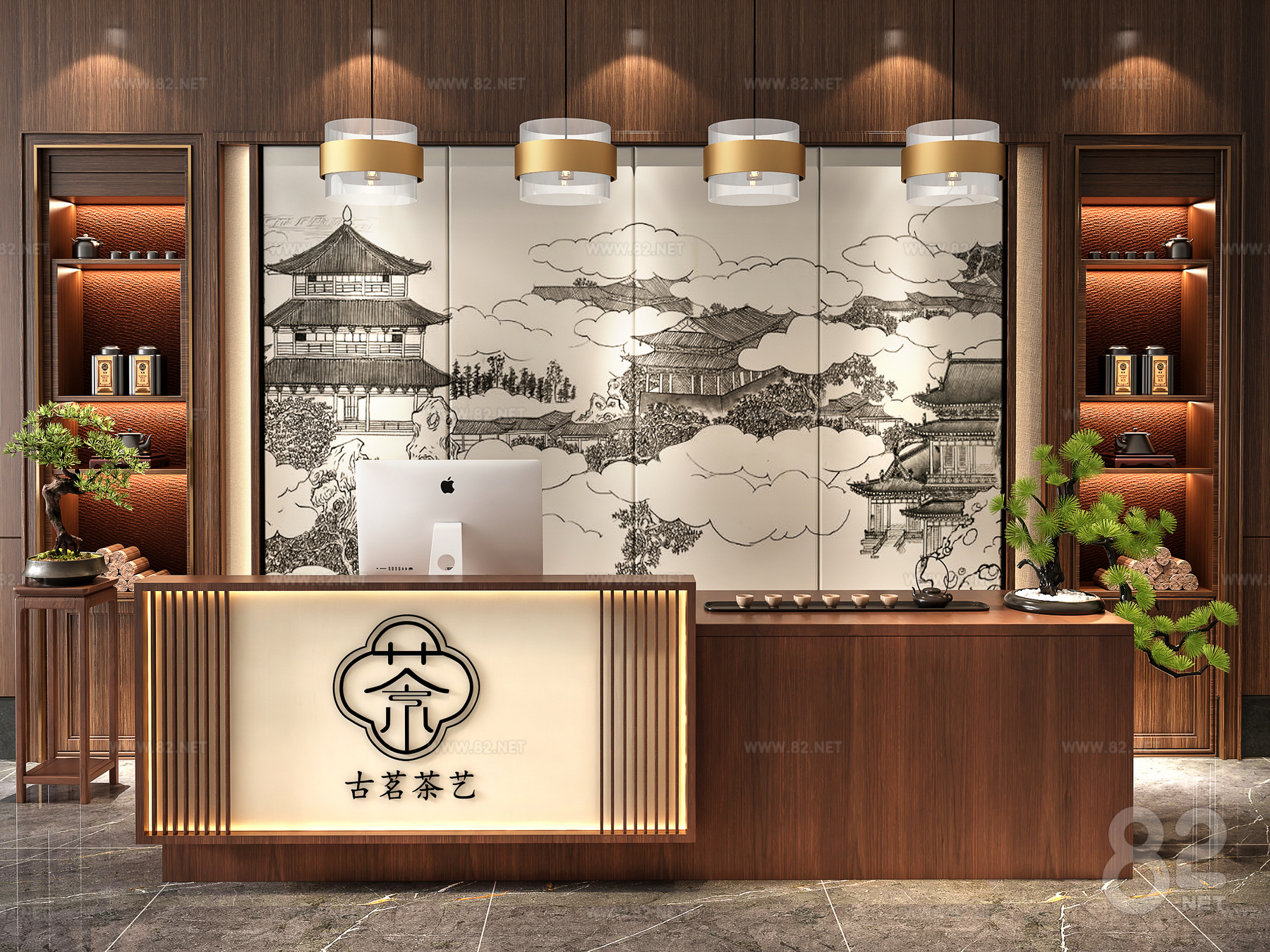 Tea House Front Desk Hotel Front Desk DiningRoom Front Desk New Chinese ...