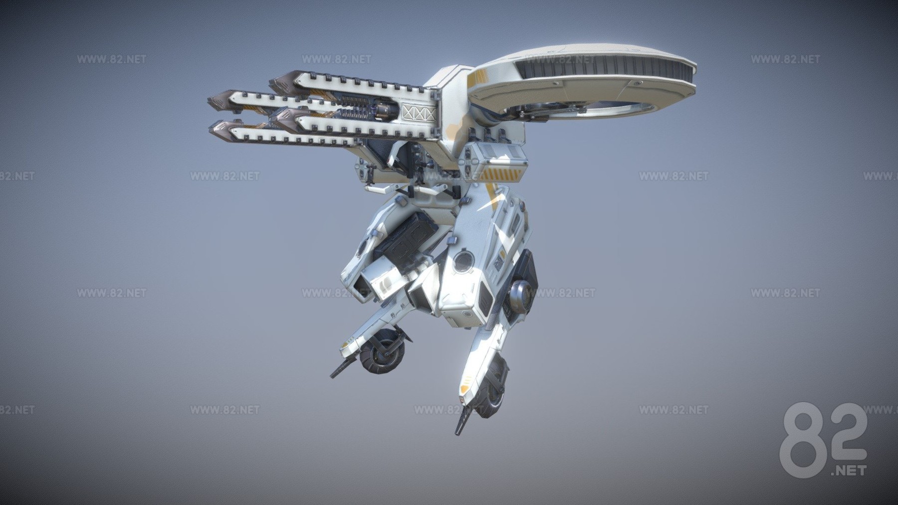 Sci-fi Mecha Railgun Animation download | 3Ds Max(.max) - 82Models