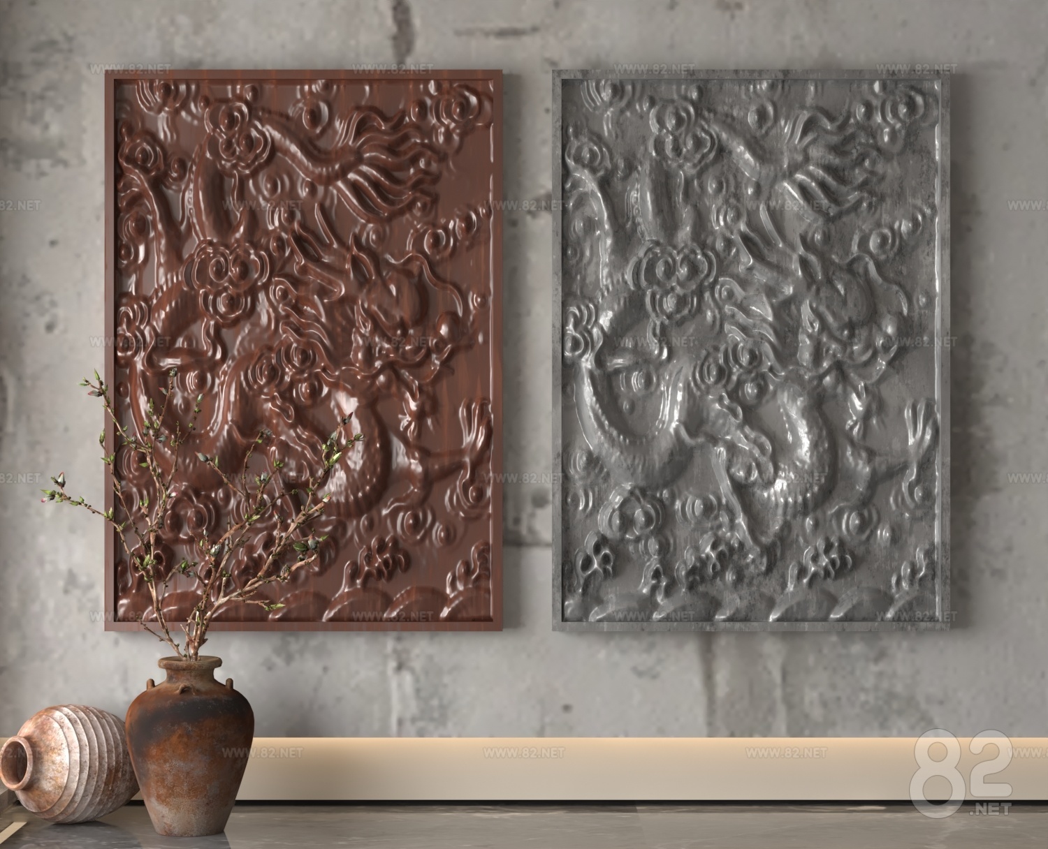 modern relief wall download | 3Ds Max(.max) - 82Models