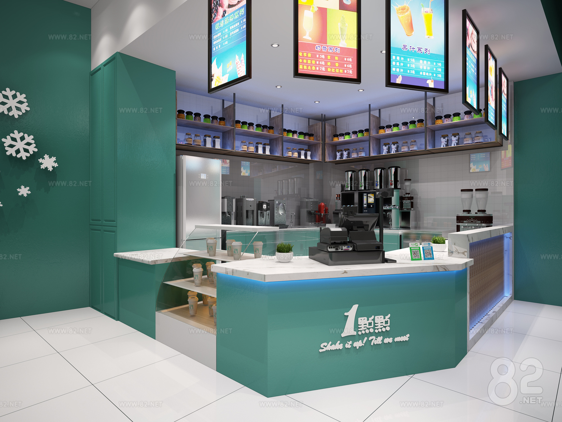 Tooling Space Milk Tea Shop download | 3Ds Max(.max) - 82Models