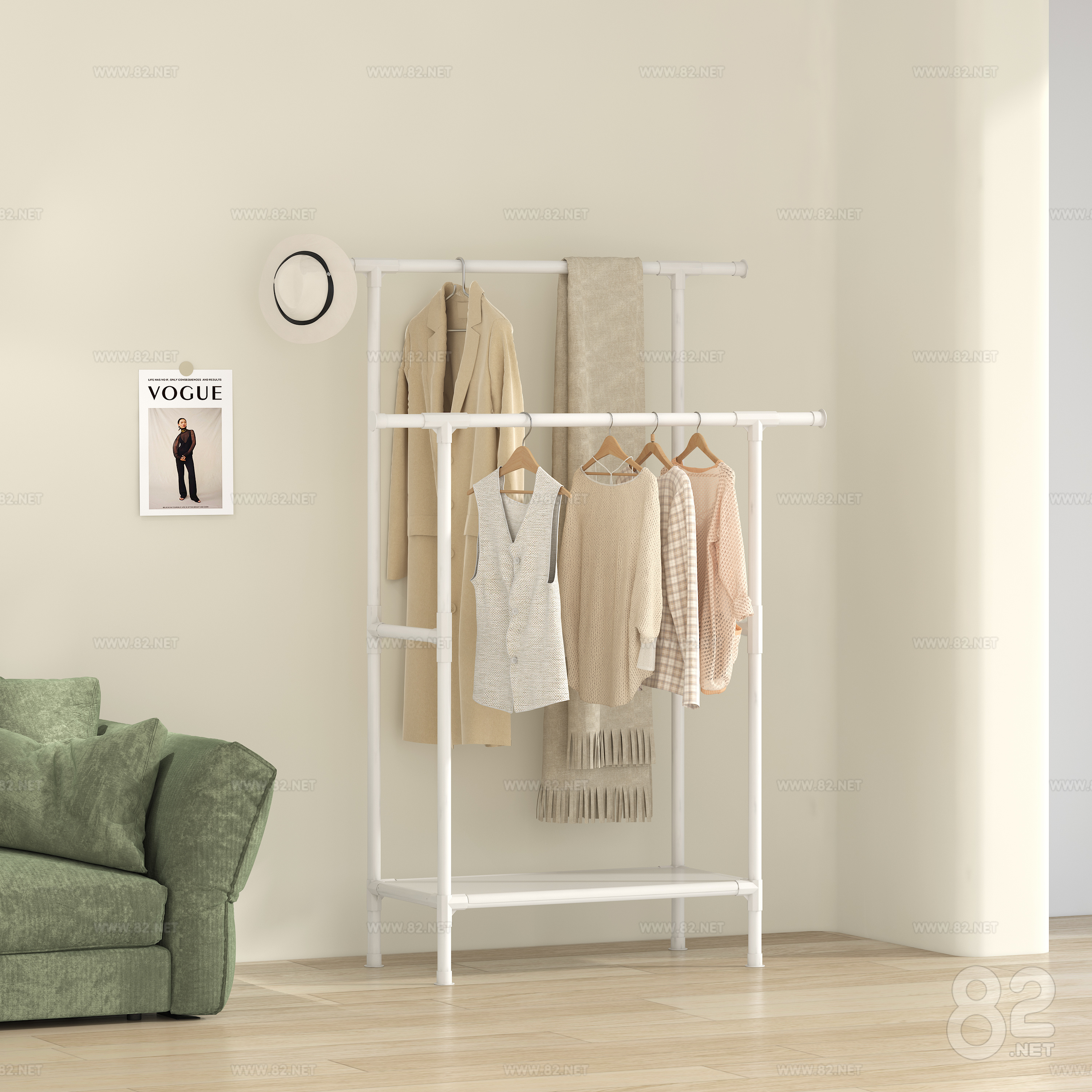 Modern Hanger Coat Rack Clothes download | 3Ds Max(.max) - 82Models