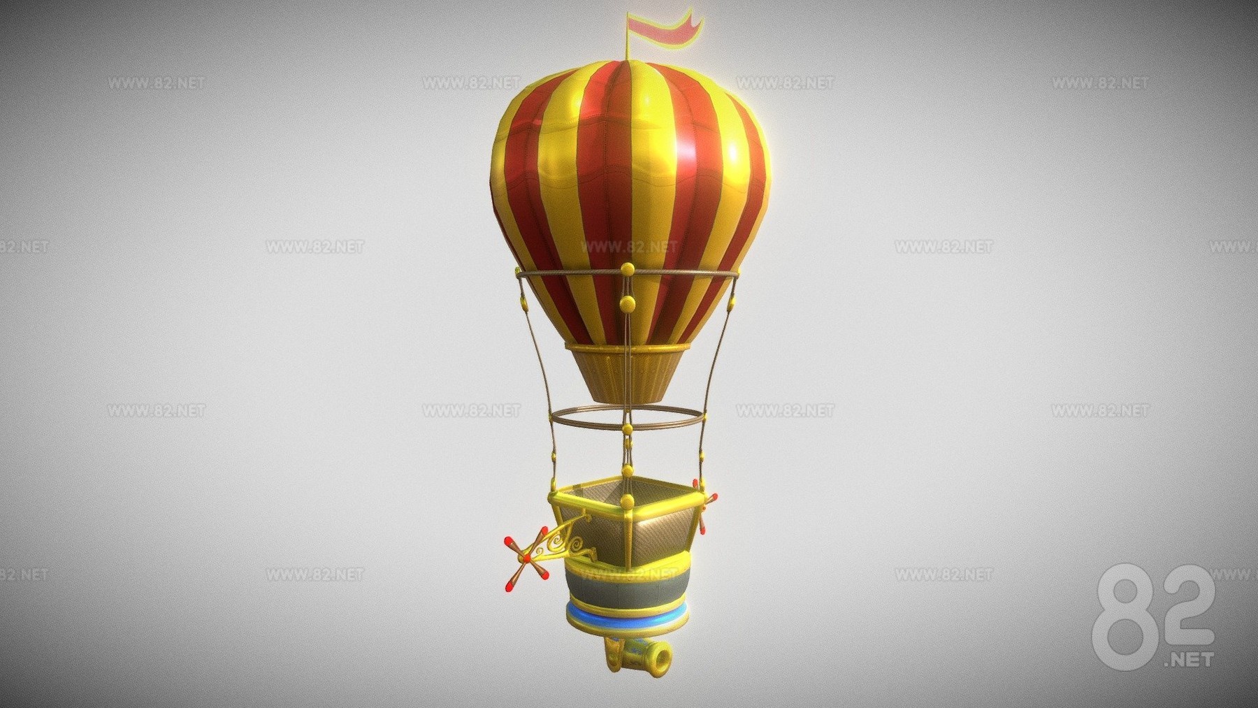 hot air balloon Sketchup Model | SketchUp(.skp) - 82Models